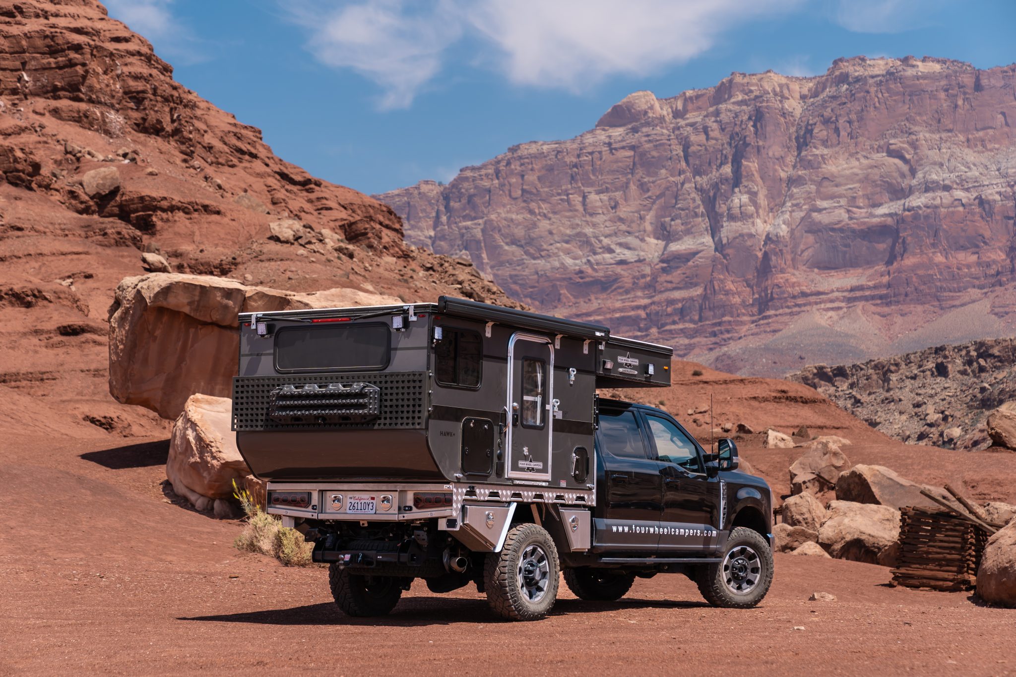 Hawk+ Flatbed Pop-up Camper: First fully Self-Contained Off-Grid Camper